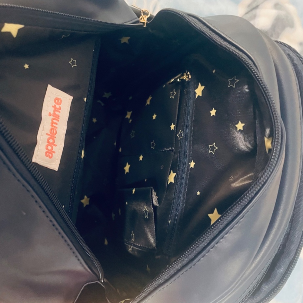 Kawaii Gothic Academia Moon & Stars Backpack - Gem